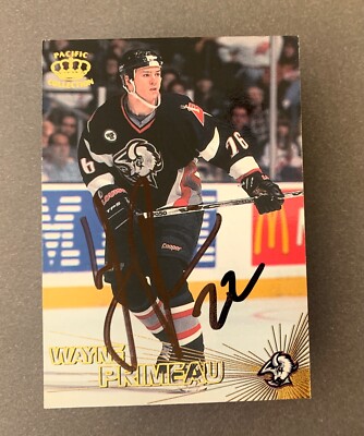 Wayne Primeau 1996-97 Pacific Autographed Card | eBay