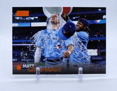2023 Topps Stadium Club MATT CHAPMAN Orange/199 BLUE JAYS #218 | eBay