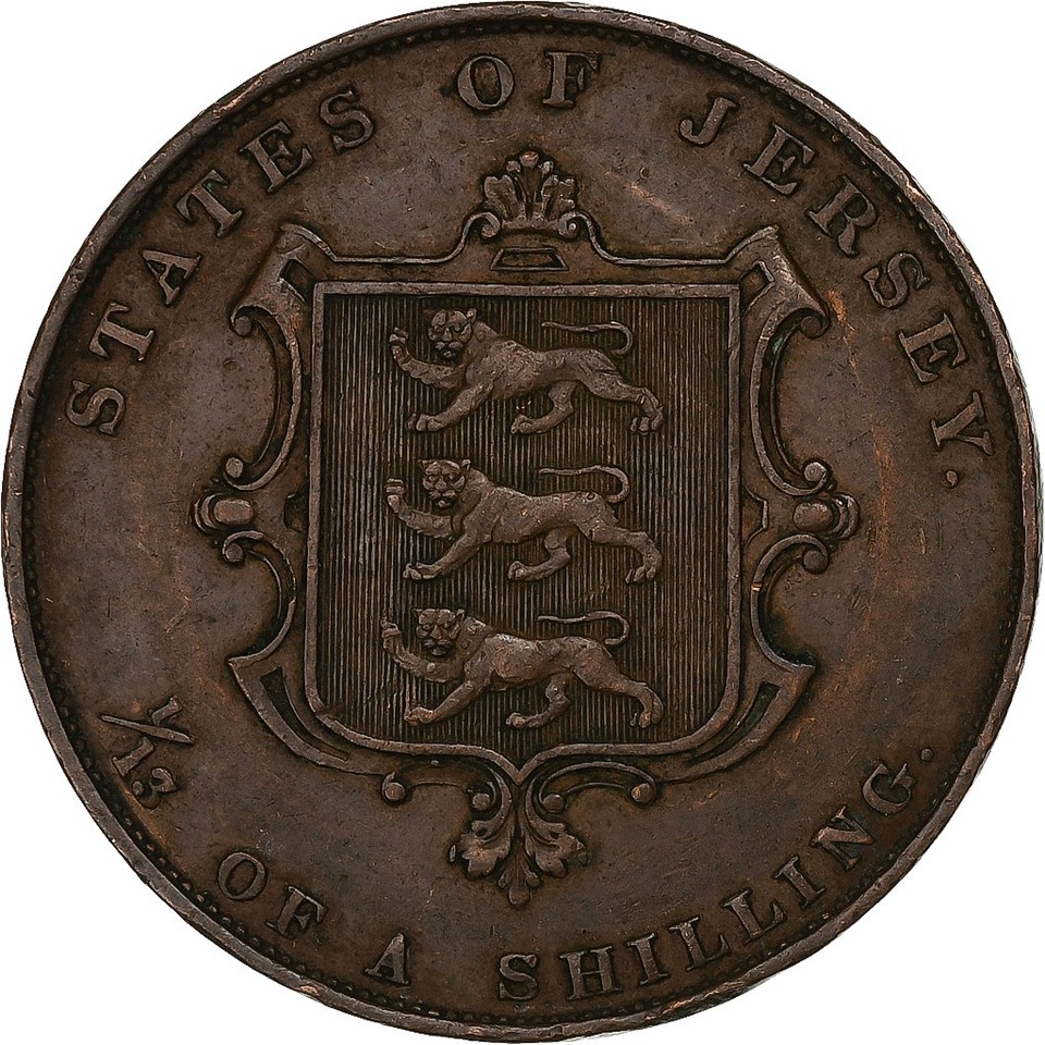 [#1305464] Jersey, Victoria, 1/13 Shilling, 1858, Copper, EF, KM:3 | eBay