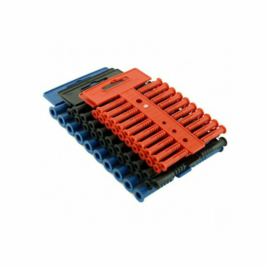Raw Plugs Mixed Pack Plastic Wall Assorted DIY Fixing 6, 7, 8 & 10mm ...