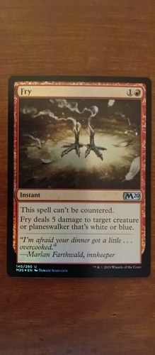 MTG Foil Fry M20 2019 NM Uncommon Red Instant WotC #140/280 | eBay