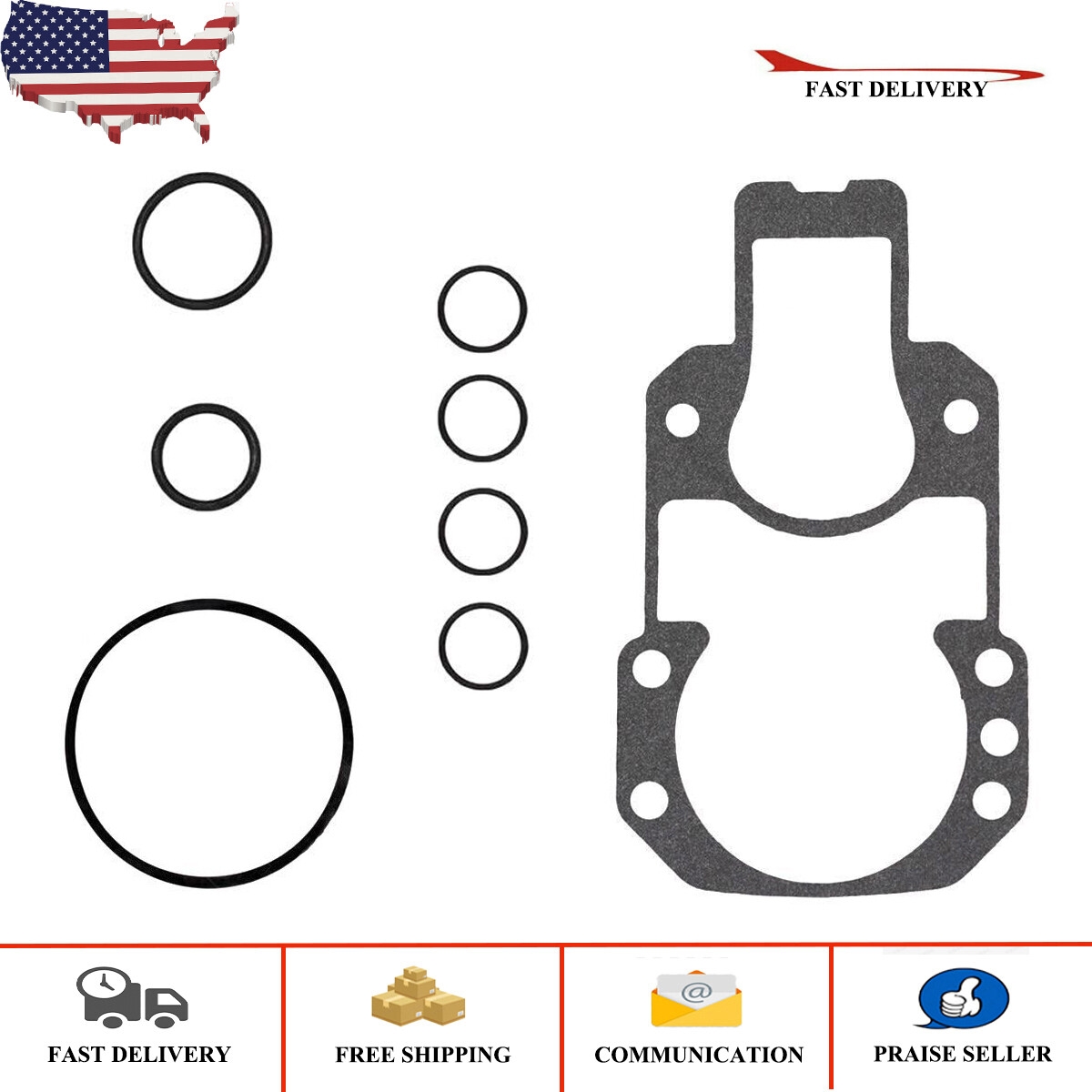 Sterndrive Outdrive Gasket Set Kit for Mercruiser Alpha One Drive rep ...
