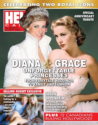 Hello Canada Magazine Diana & Grace Unforgettable Princess #836/7 Sept ...