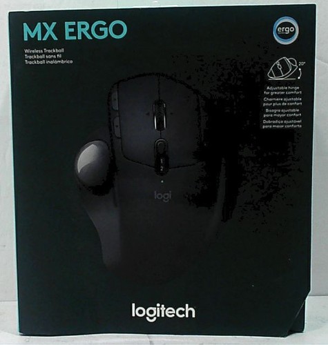 NEW OPEN BOX Logitech MX Ergo Wireless Trackball Mouse , Graphite $129. ...