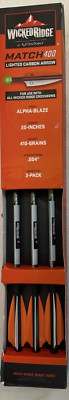 Wicked Ridge Match 400 20 Alpha-Blaze Carbon Arrows, 20", 3 Pack-Dead ...
