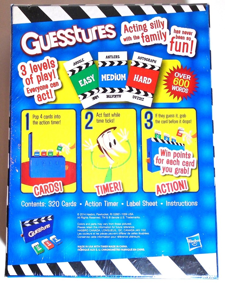 Guesstures High-Speed Family Charades Game - Sealed Box | eBay