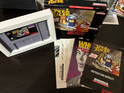 Speed Racer - SNES Super Nintendo CIB FULLY COMPLETE, Poster Included ...