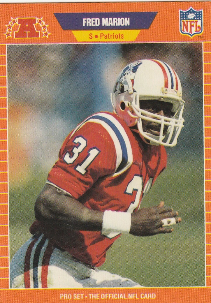 FREE SHIPPING-MINT-1989 Pro Set Fred Marion #253 PATRIOTS PLUS BONUS ...