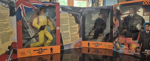 James Bond Action Man 007 Set of 3 Limited Edition Figures! Hasbro RARE ...