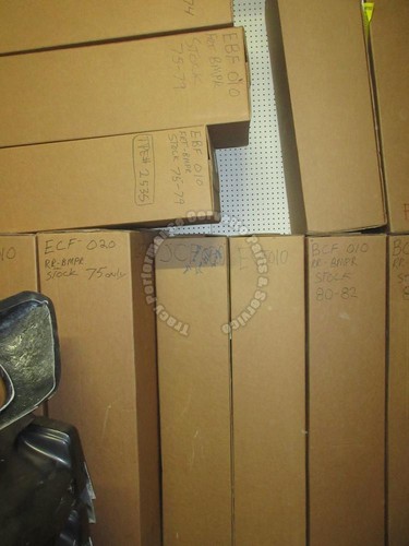 1974 Corvette Rear Bumper 339195 Black TruFlex HLU Fiberglass 1 Piece ...