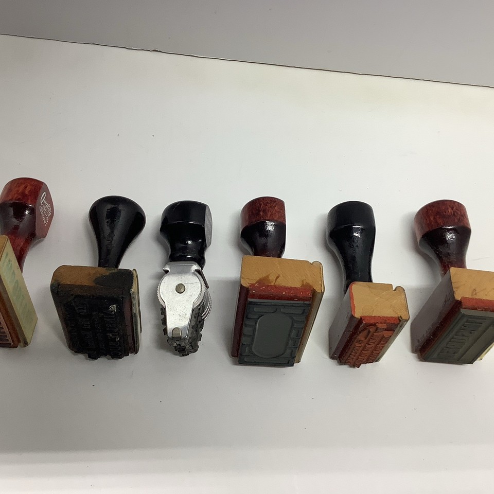 Vintage First National Bank Ink Stamps With Holder Lot | eBay