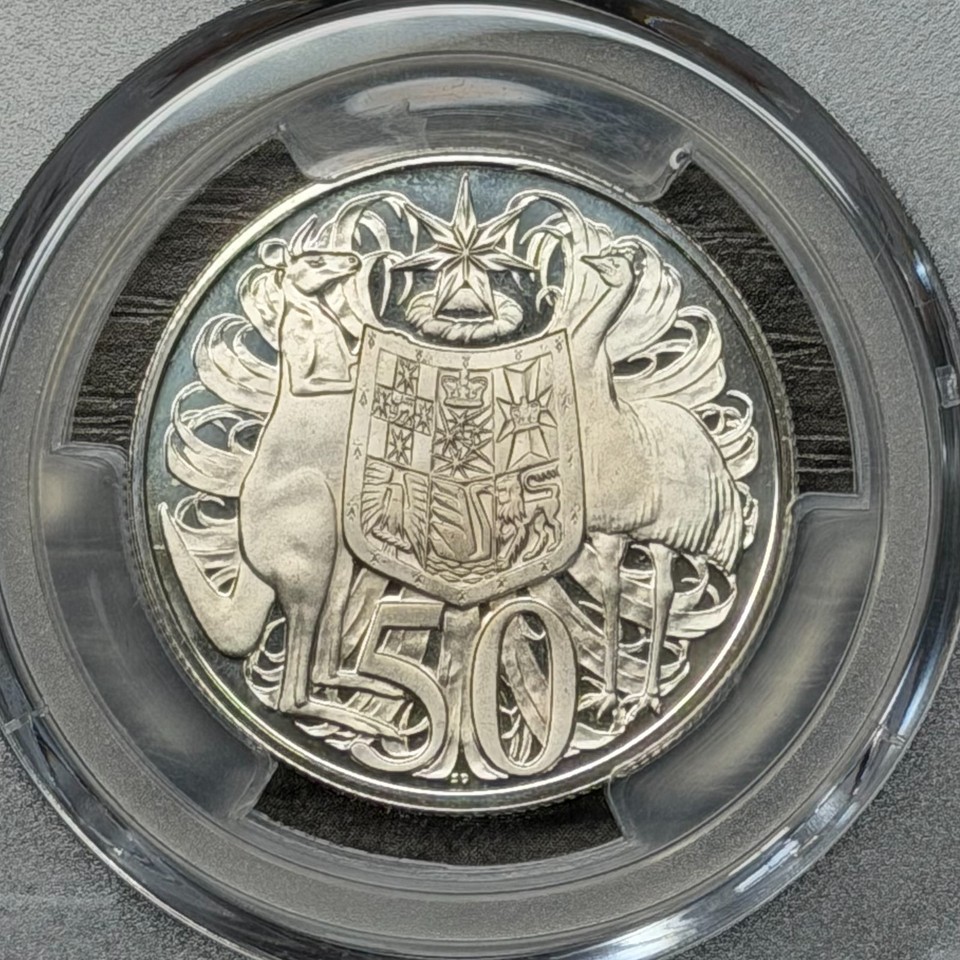 Australia 1966 Proof Silver Round 50 Cent 50c PCGS PR67 DCAM First ...