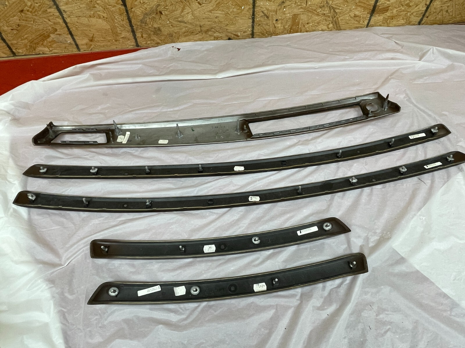 BMW E92 E93 Interior Woodgrain Dash & Door Panel Trim Cover Décor Strip ...