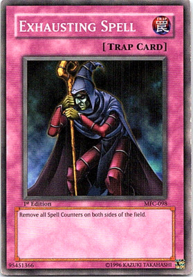 Exhausting Spell MFC-098 Yu-Gi-Oh! Card Light Play 1st Edition | eBay