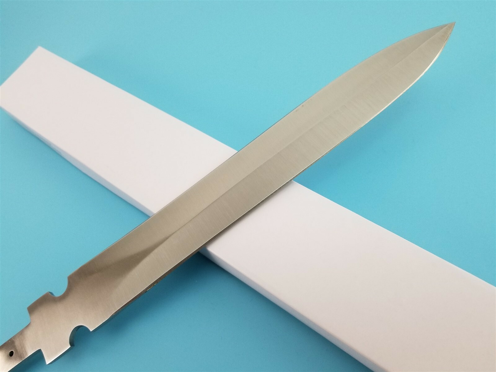 Hog Pig Sticker Knife Making Fixed 11" Dagger Blade Blank Full Hidden ...