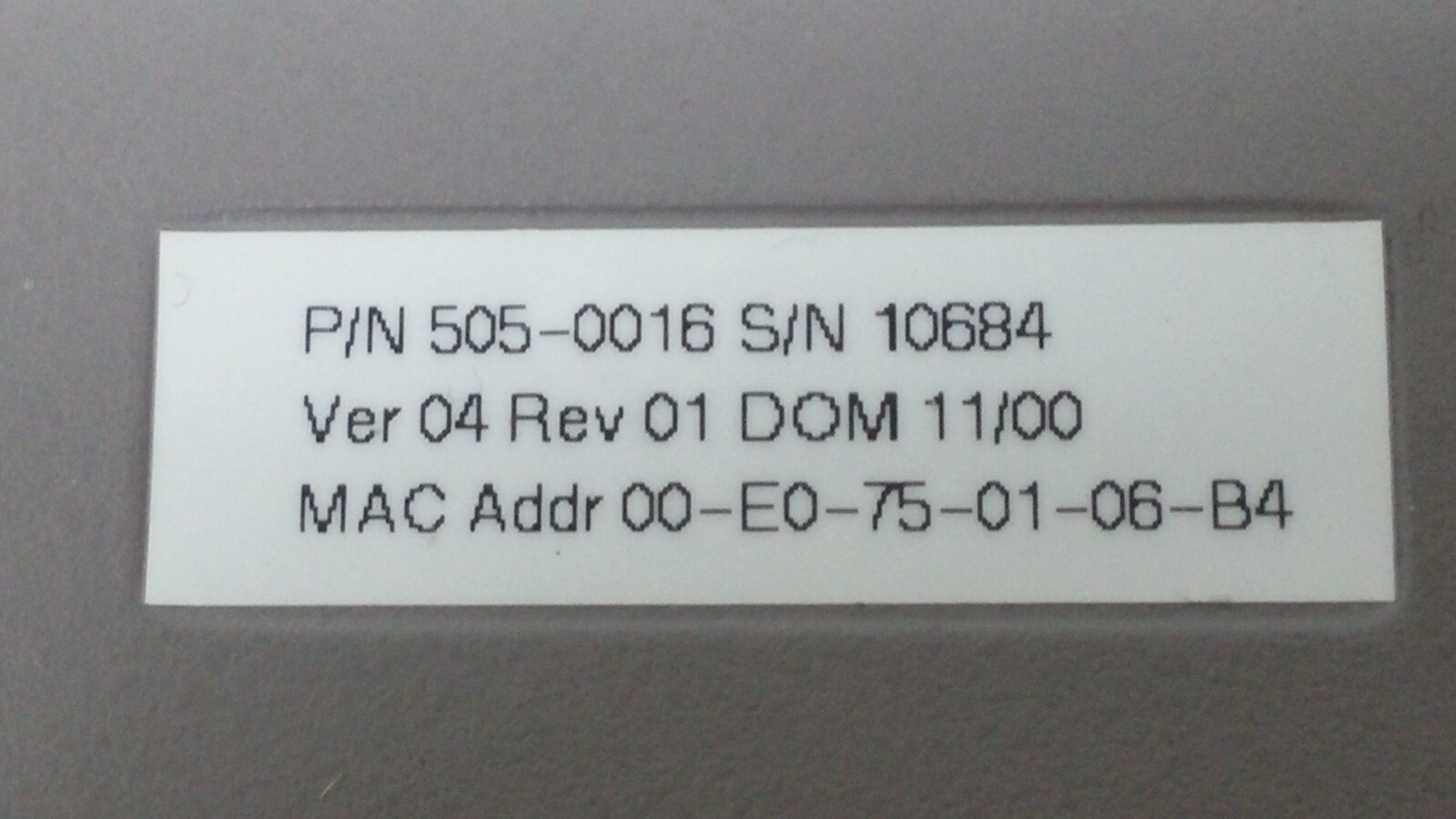 Gamma Router 505-0016 Ver 04 Rev-01 | eBay