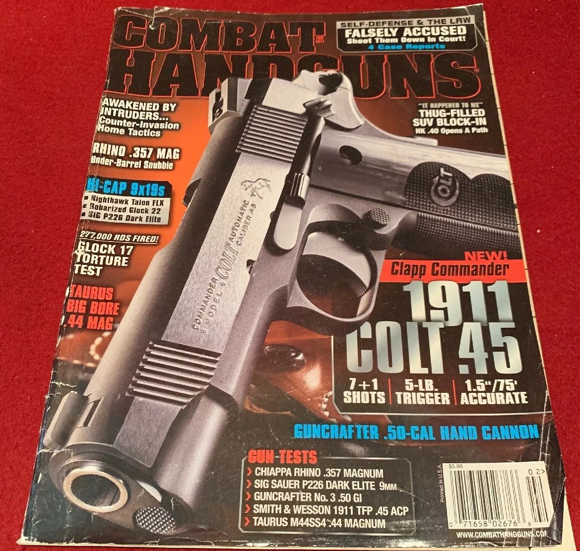 Combat Handguns Magazine Lot. Very RARE FIND FEB/MAR/MAY/JUN/DEC/NOV ...