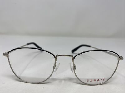ESPRIT Eyeglasses Frame ET33404 538 52-19-145 Black/Gunmetal Full Rim ...