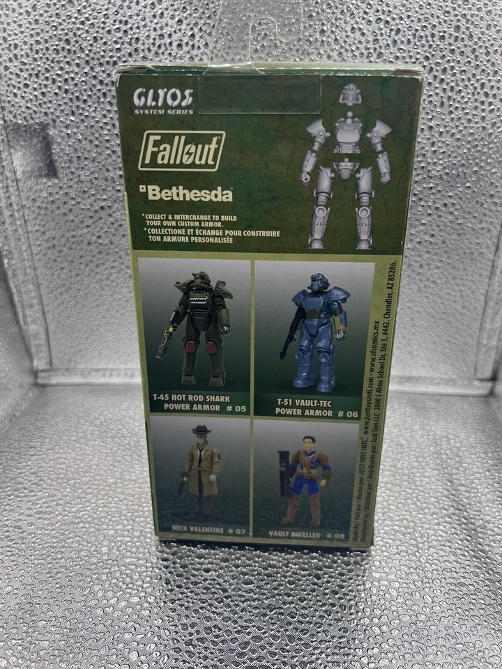 Fallout Mega Merge 4" Figure #06 T-51 Vault-Tec Power Armor 2018 Just ...