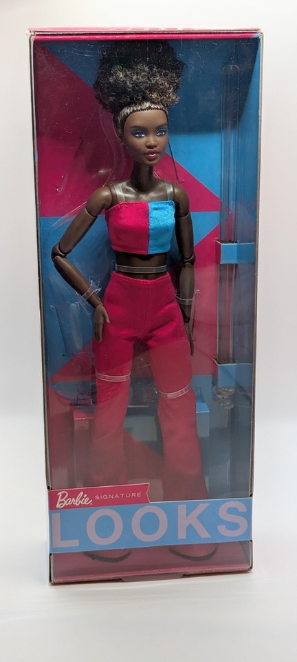 NIB BARBIE Signature LOOKS #14 Original MADE TO MOVE Doll African ...
