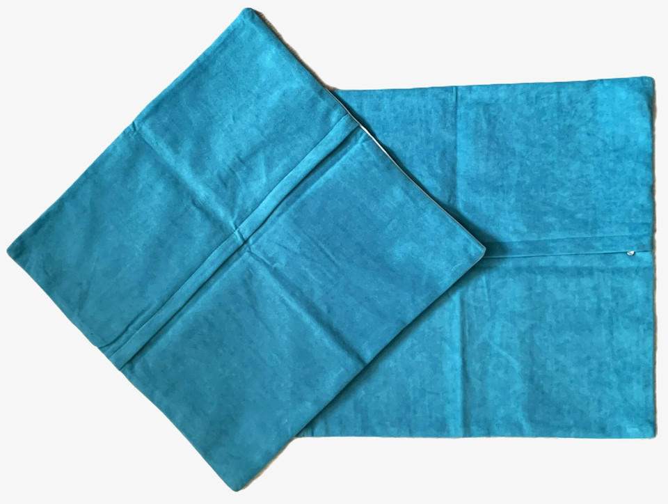 2 Ultrasuede 1980s Southwest Glam Color Block Teal Buff Gold Pillow ...