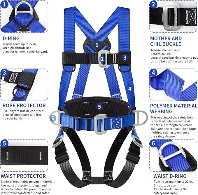 Safety Harness Fall Protection Kit,Roofing Harness Kit,Safety Harness ...