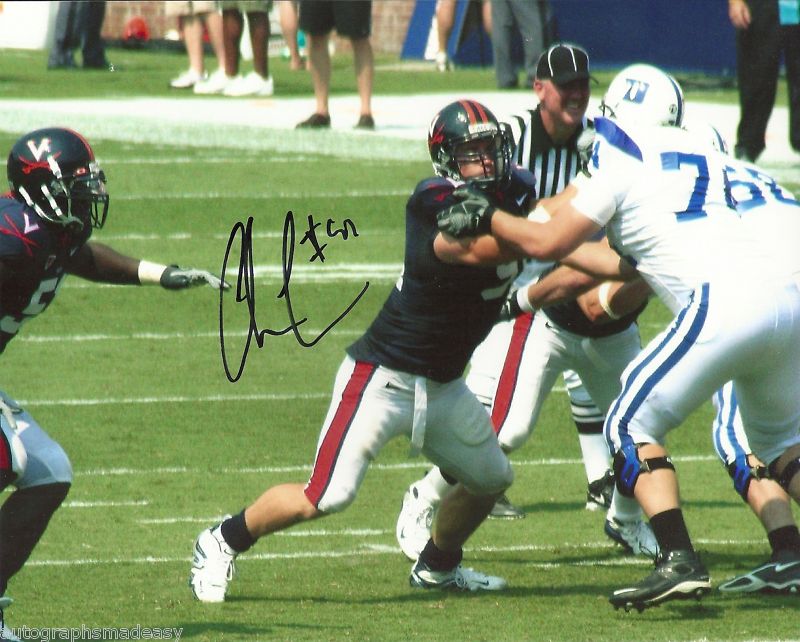 CHRIS LONG VIRGINIA CAVALIERS SIGNED 8X10 W/COA #2 | eBay