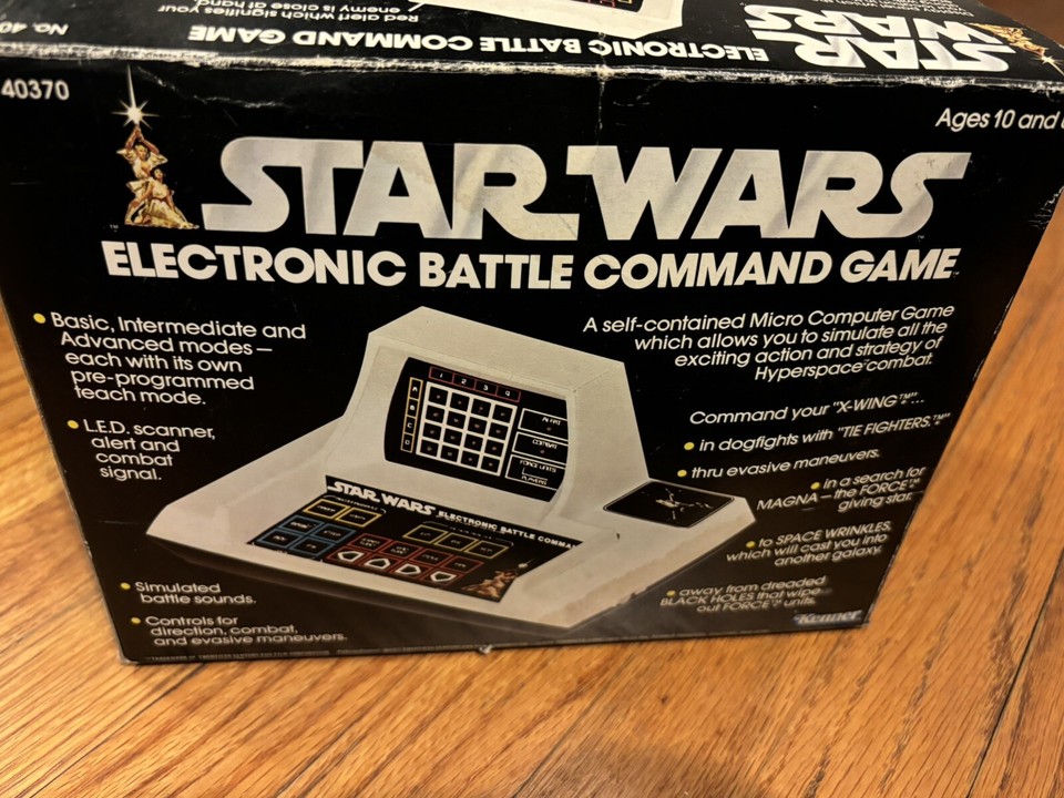 vtg 1977 Star Wars Electronic Battle Command Game COMPLETE w/ Box Foam ...