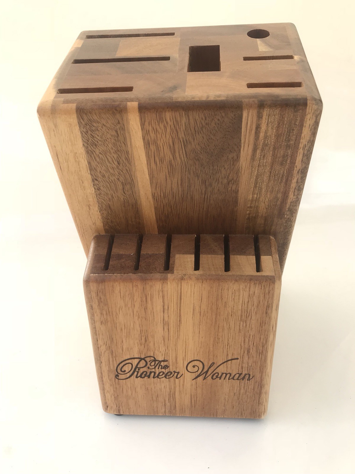 New! Pioneer Woman Rustic Knife Block | eBay