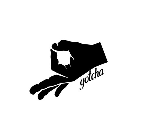 Gotcha Got 'Em Hand Meme Gestures Logo Vinyl Decal Stickers Car Phone ...