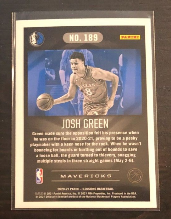 2020-21 Panini Illusions JOSH GREEN Rookie Card RC #189 Mavericks | eBay