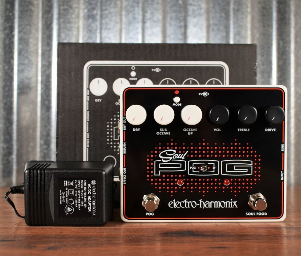 Electro-Harmonix SOUL POG Soul Food Overdrive & POG Octave Guitar ...