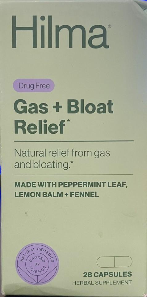 Hilma Natural Gas & Bloating Relief - with Lemon Balm Fennel ...