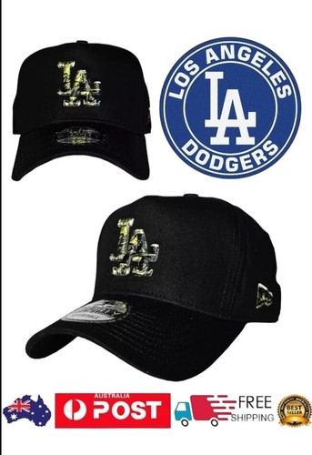 LA DODGERS LOS ANGELES MBL NEW ERA 9FORTY BLACK HAT NY SNAPBACK NFL NBA ...