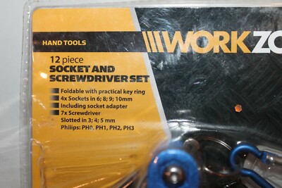 Workzone Socket And Screwdriver set 12 Pieces Brand New Sealed | eBay