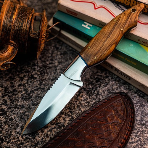 8.5" HUNT IT CUSTOM HAND MADE SKINNING MILITARY EDC COMBAT DAMASCUS ...