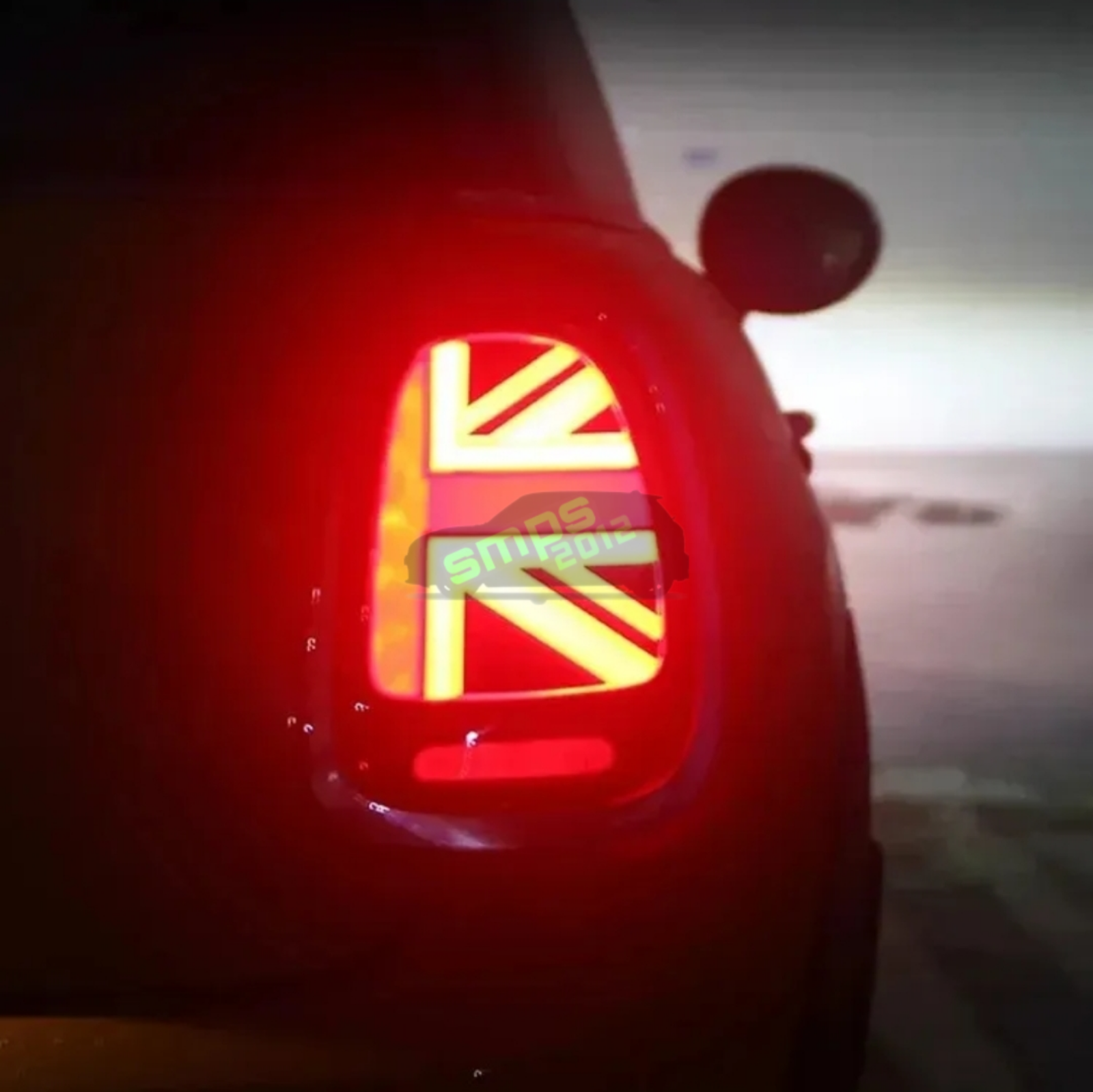 LED Union Jack Rear Tail Lights for MINI F56 (14-23) Smoked + Gloss ...