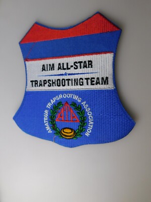 AIM ALL-STAR TRAP SHOOTING TEAM AWARD VINTAGE PATCH ATA LARGE JACKET ...