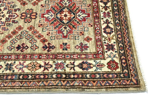 Tribal Geometric Kazak Oriental Rug Small Farmhouse Bedroom Carpet 3X4 ...