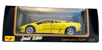 VTG Lamborghini Diablo Yellow Special Edition 1:18 Diecast Maisto New ...