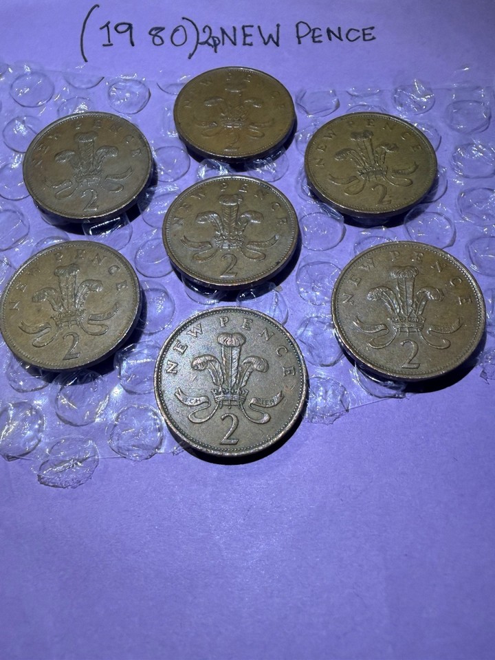 X 1 (1980 2p New Pence (Error Metrial Coin) | eBay UK