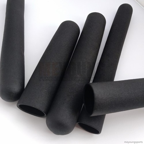 Pair 1-1/4"- 6/8/10/12/16"L Rubber Handle Grips One End Closed 32mm ...