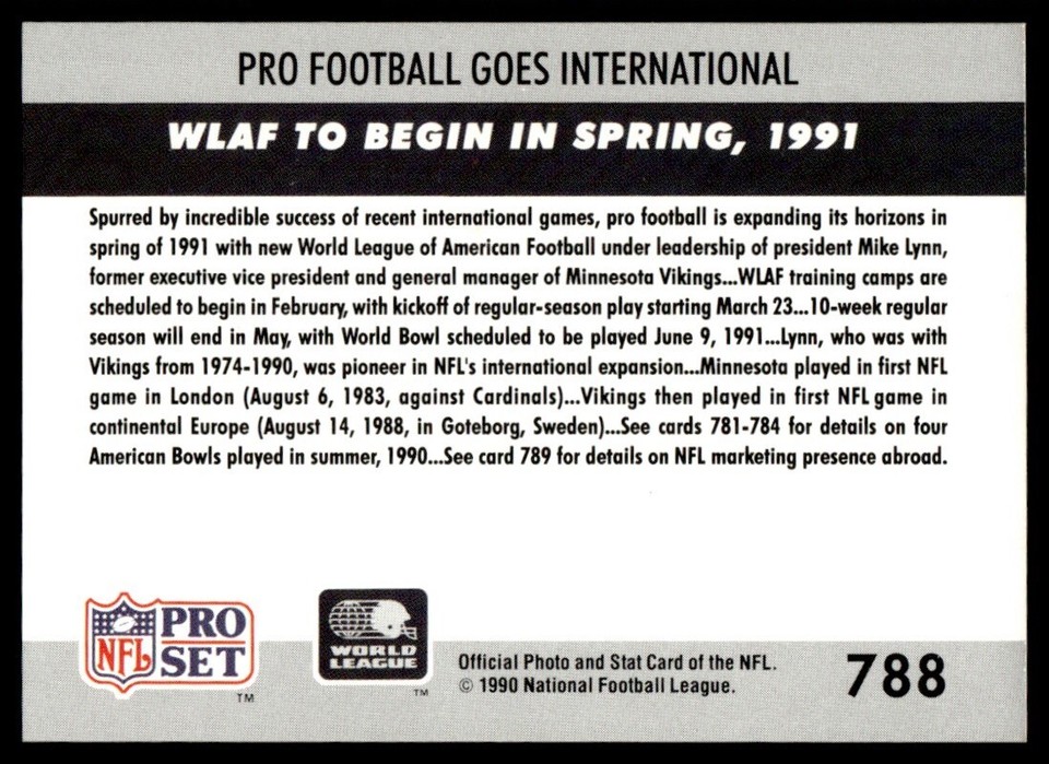 1990 Pro Set NFL Newsreel NR #788 | eBay