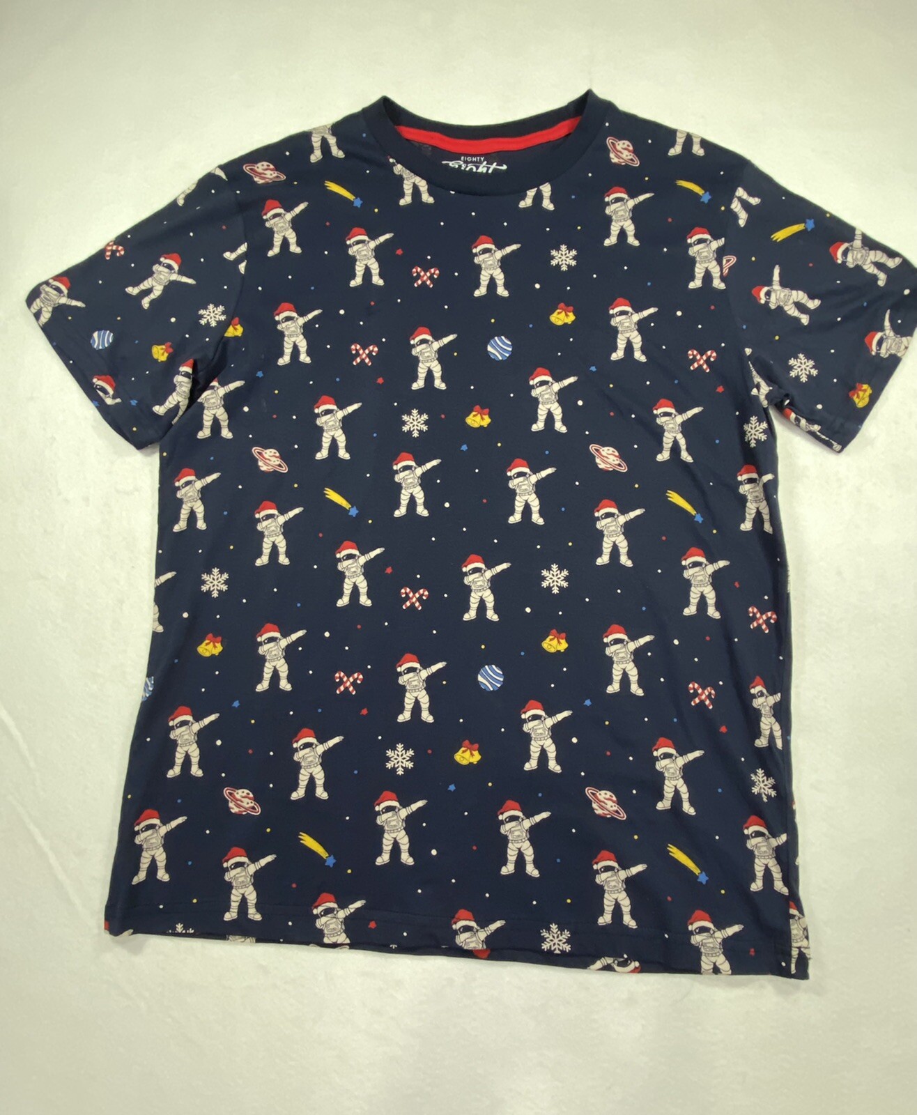 Eighty Eight Brand Men's T-shirt size Large Blue Graphic astronaut | eBay