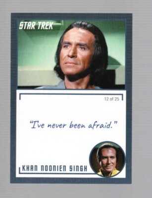 2020 STAR TREK TOS ARCHIVE & INSCRIPTION KHAN NOON SINGH #38 VARIATION ...