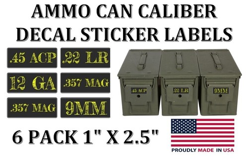 Ammo Can Box Label Sticker Decal 6 PACK or YOUR PICK | eBay