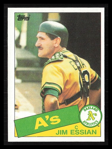 Jim Essian 1985 Topps #472 Oakland Athletics | eBay