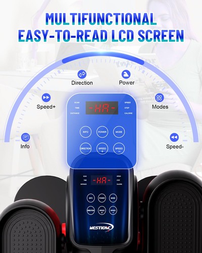 Under Desk Elliptical Machine, Ellipse Leg Exerciser Electric as Seen ...