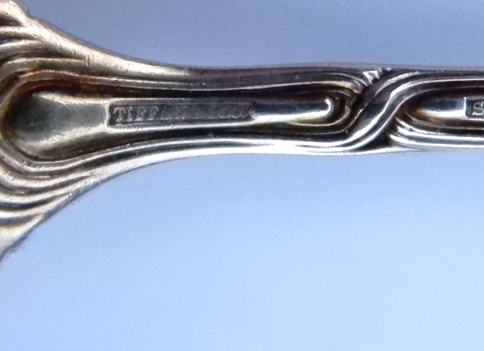 1893 Tiffany & Co. Antique Broom Corn Sterling Silver Teaspoon 6". 36 ...