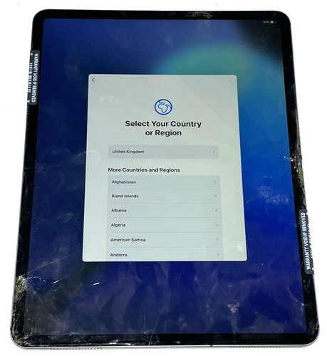 Damaged Apple iPad Pro 12.9" A2232 4th Gen 128GB WIFI & 5G - Spares ...